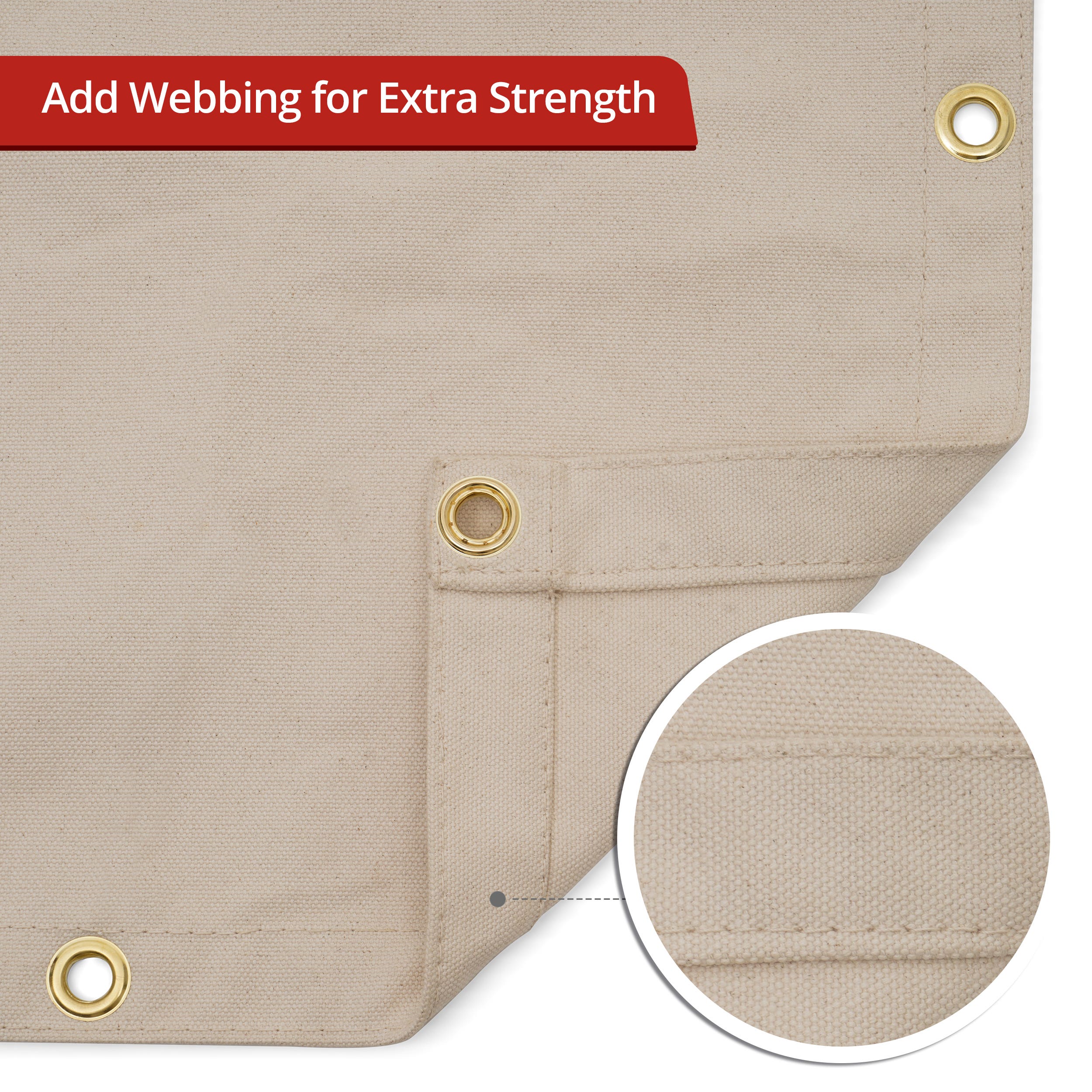 Buy #4 Duck Cotton Canvas Tarps | Tarps&All