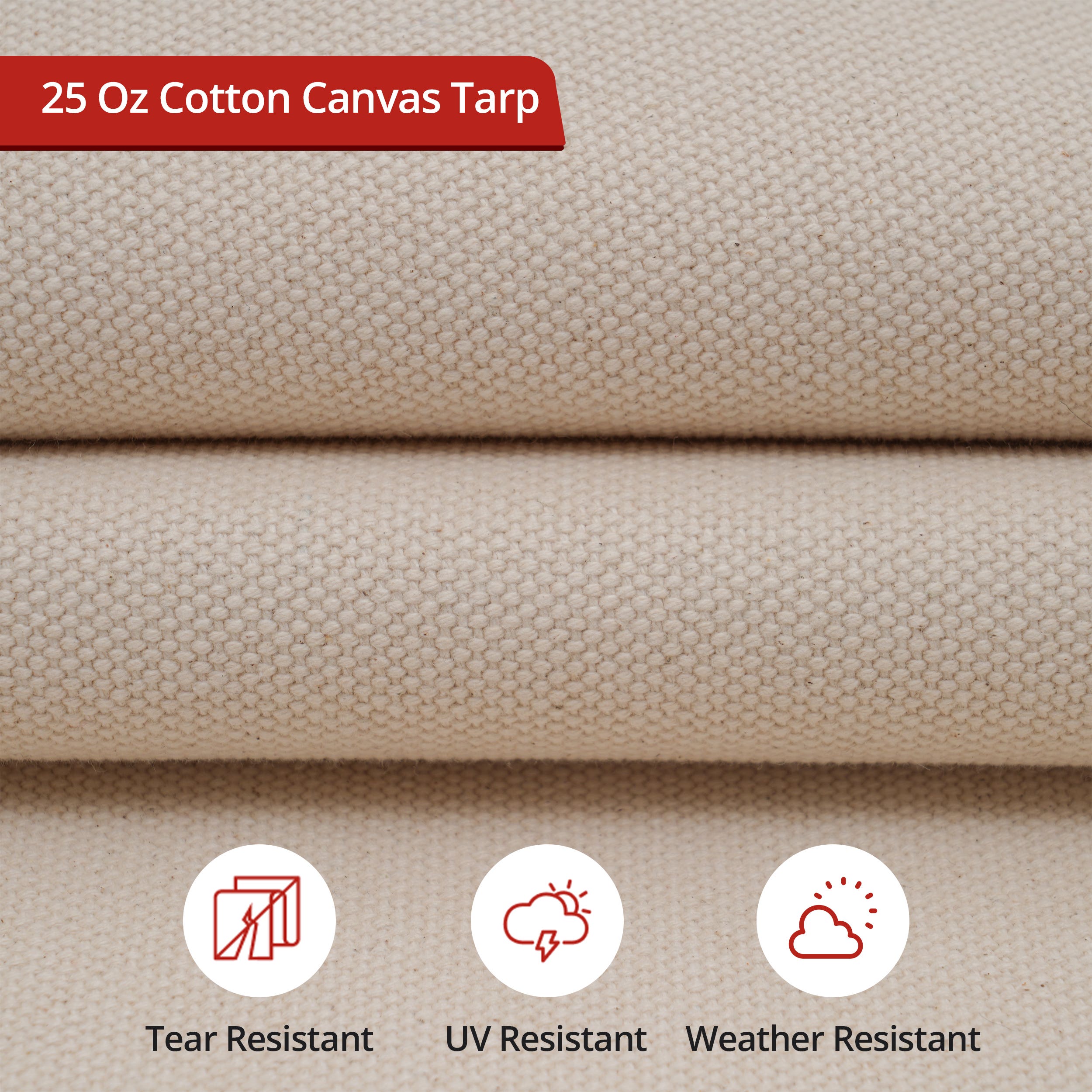 Buy #4 Duck Cotton Canvas Tarps | Tarps&All