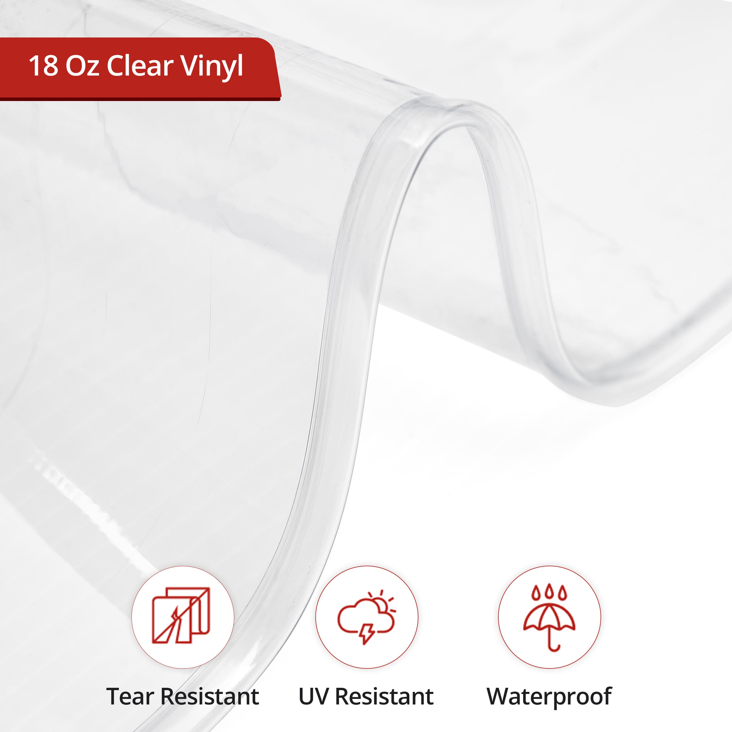 Shop Clear Vinyl Curtains in Custom Sizes | Outdoor & Industrial ...