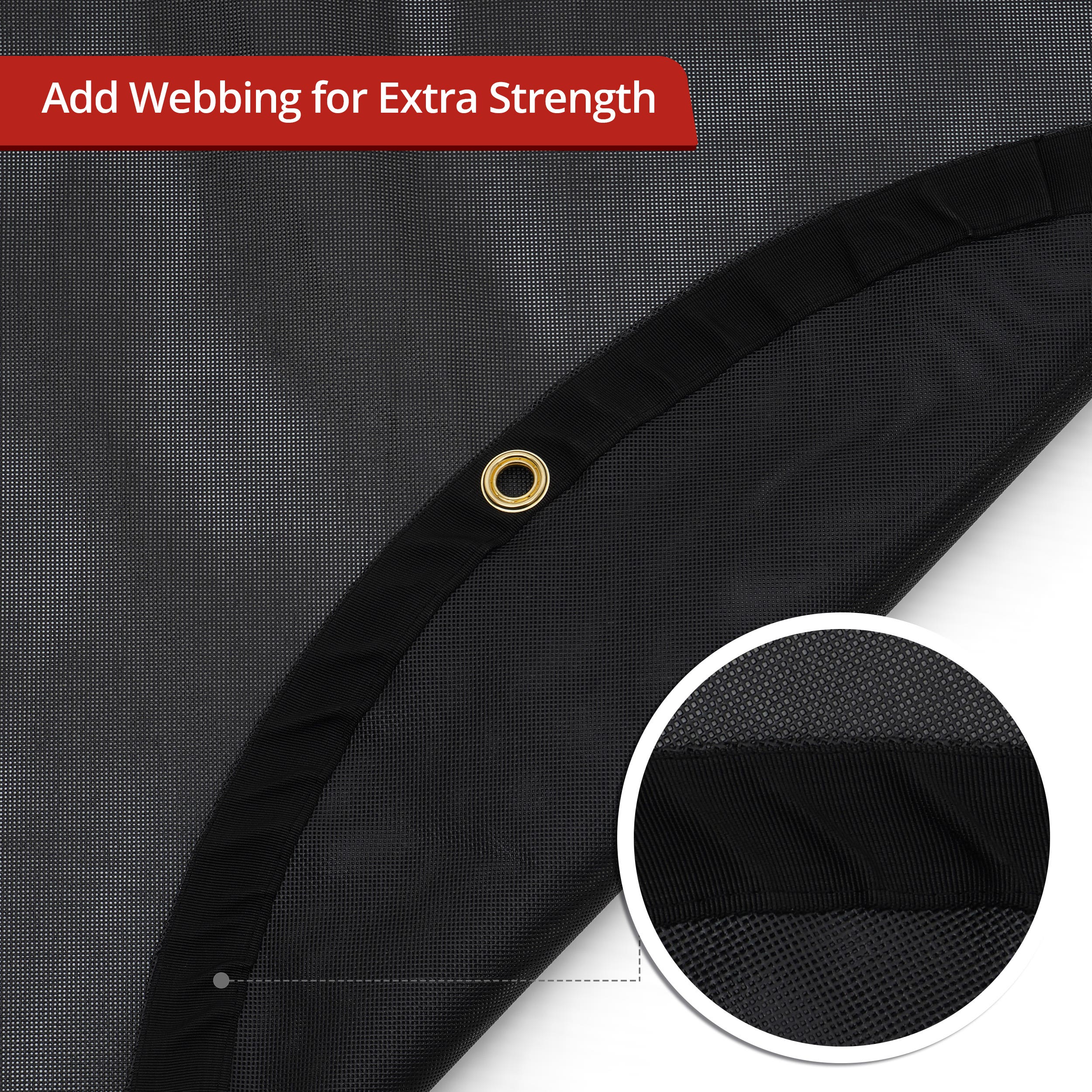 Custom Heavy Duty Round Mesh Tarp - 60% Shade