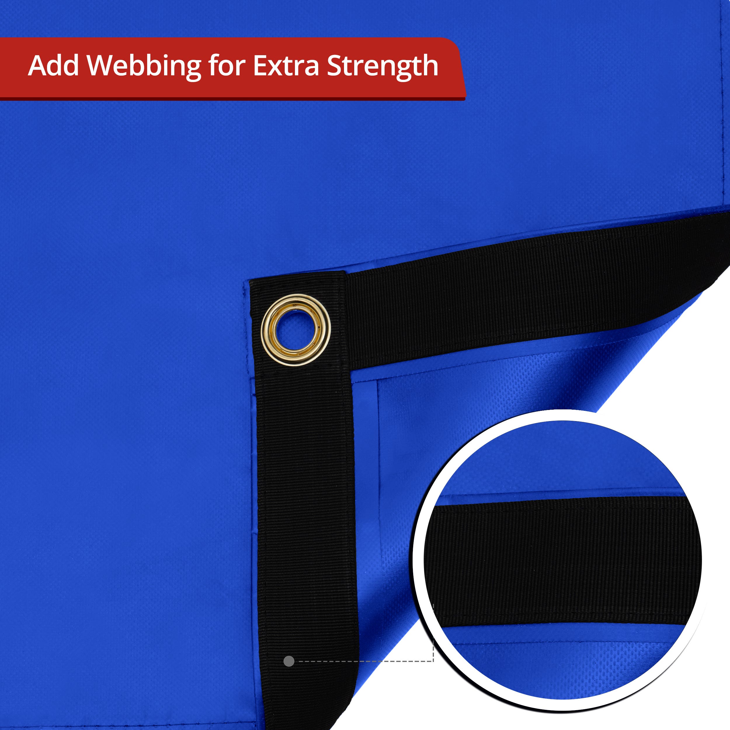 Buy Custom Blue Heavy Duty Vinyl Tarps | Tarps&All