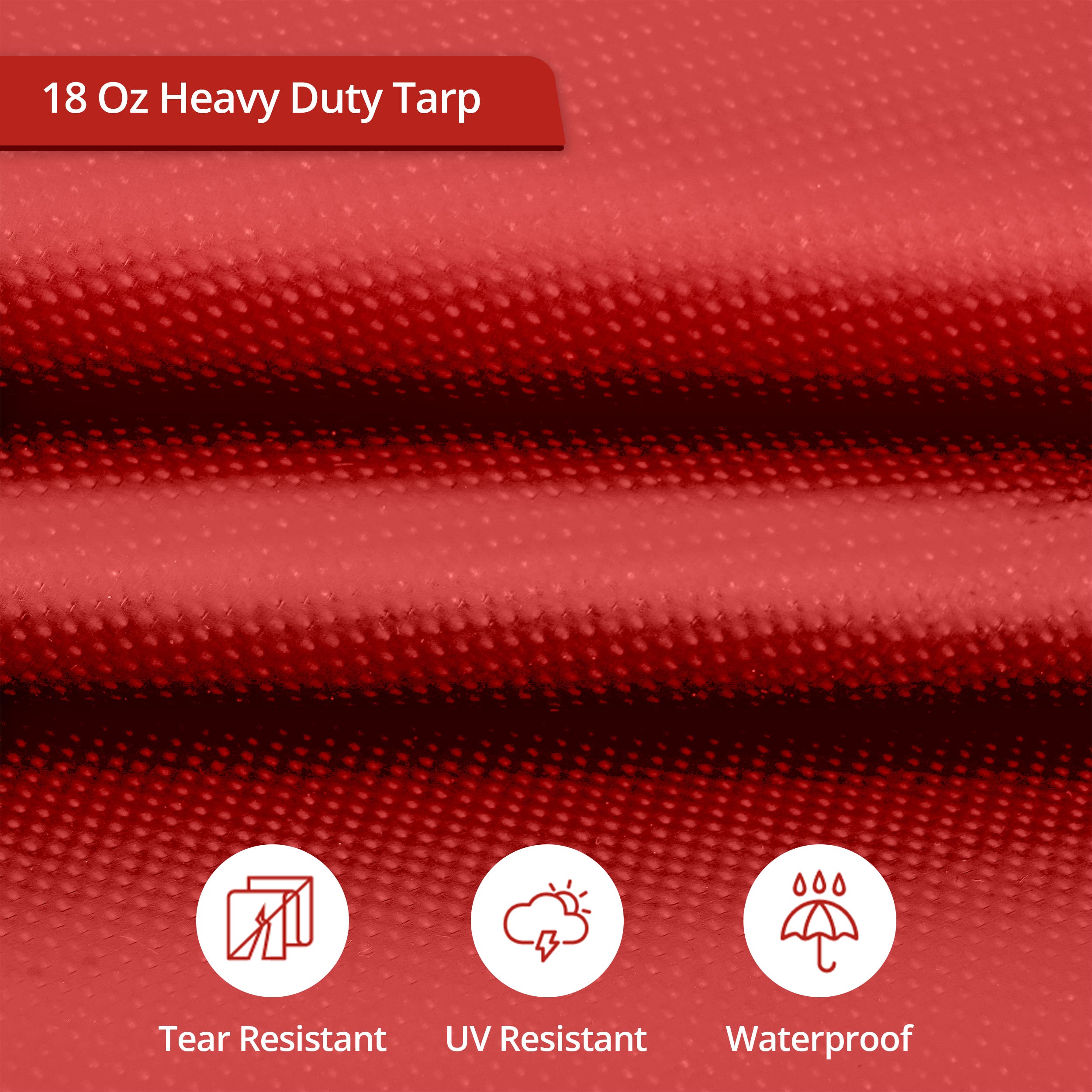 Buy Custom Red Heavy Duty Vinyl Tarps | Tarps&All