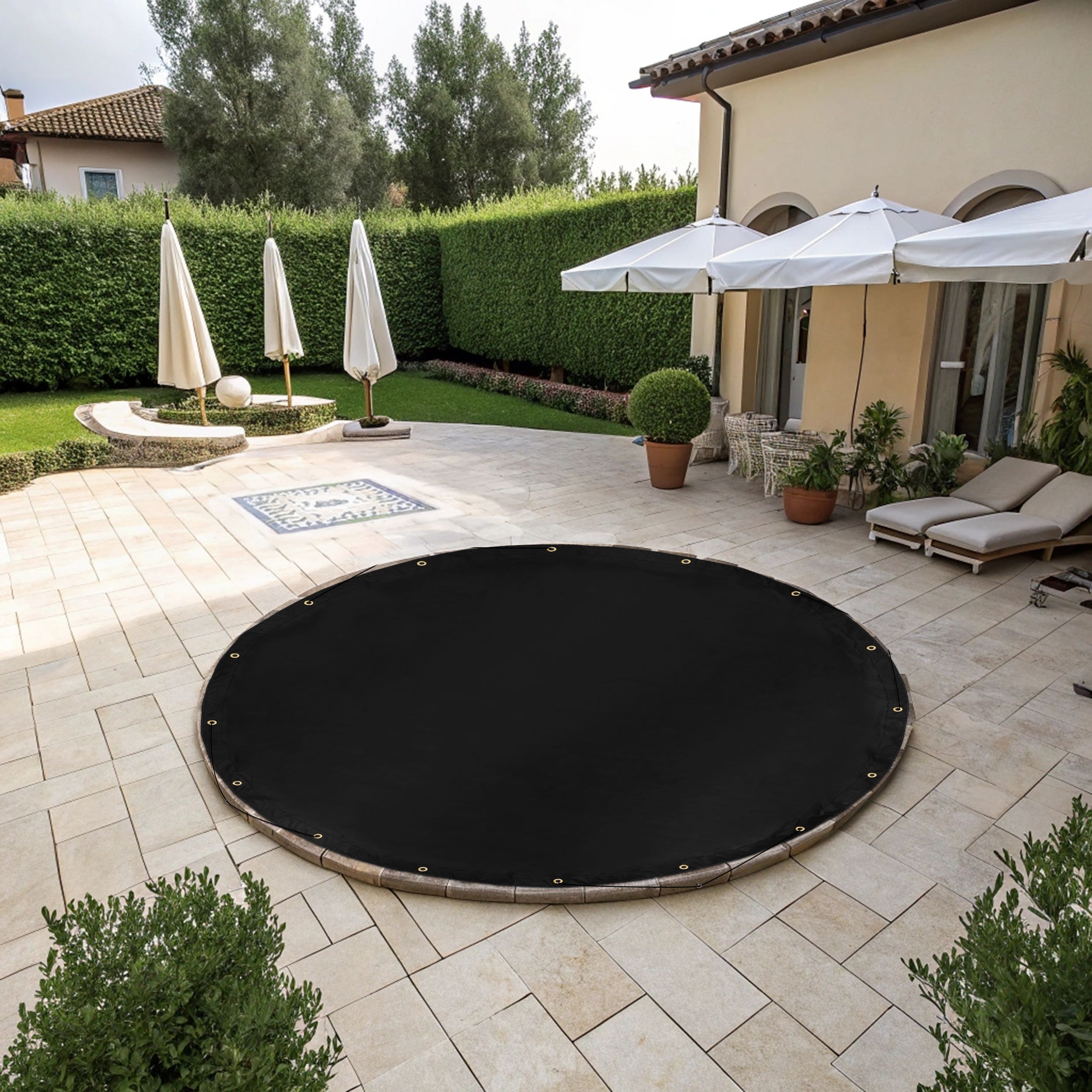 Buy Custom Round Light duty Poly Tarps | Tarps&All