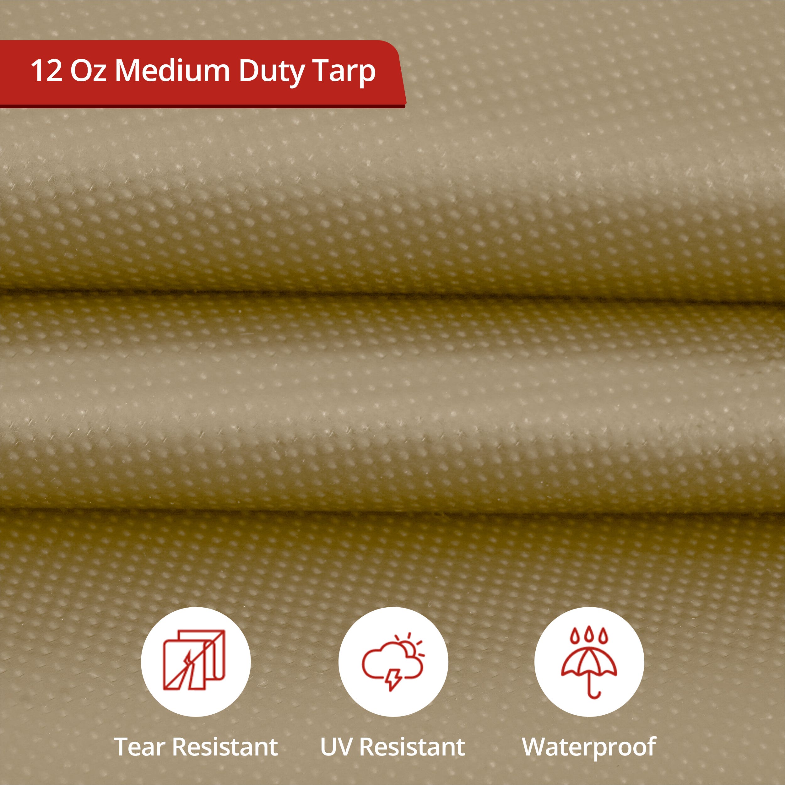 Buy Custom Round Light Duty Vinyl Tarps | Tarps&All