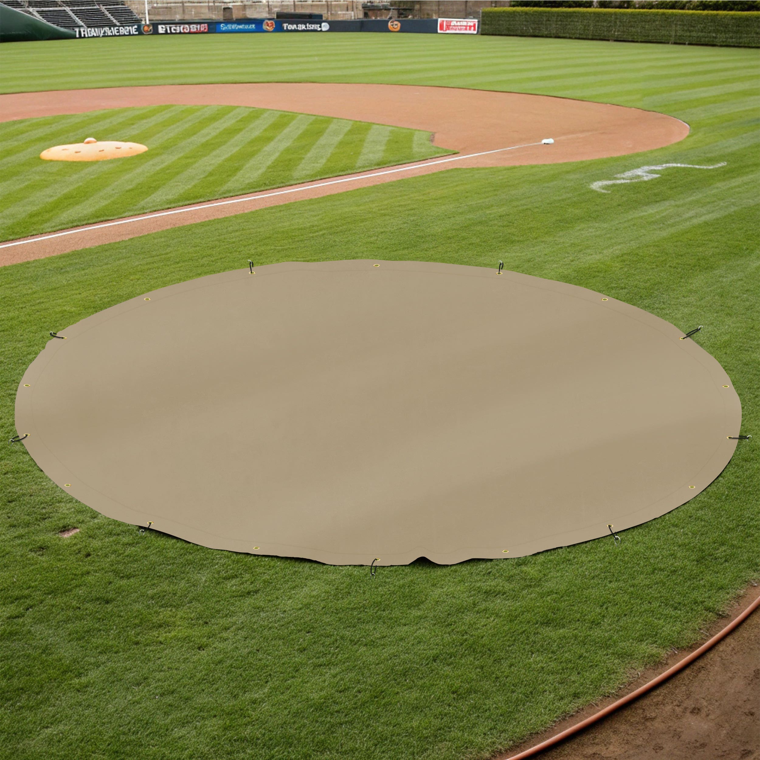 Buy Custom Round Light Duty Vinyl Tarps | Tarps&All