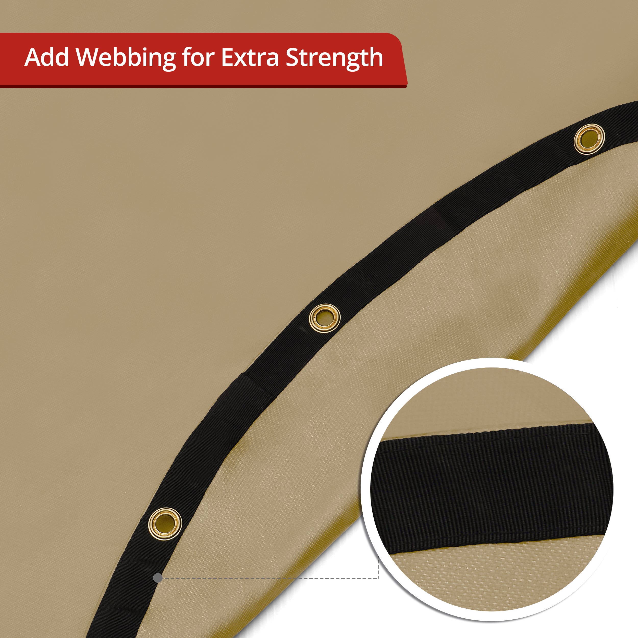 Buy Custom Round Light Duty Vinyl Tarps | Tarps&All