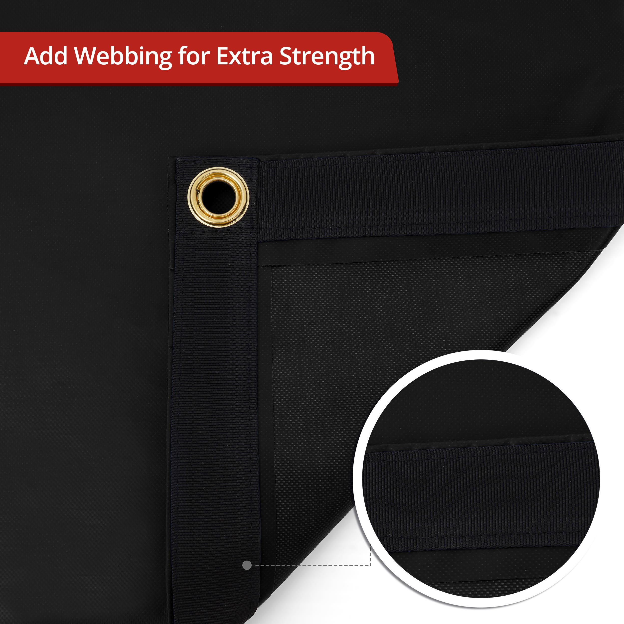 Buy Custom Black Light Duty Vinyl Tarps | Tarps&All