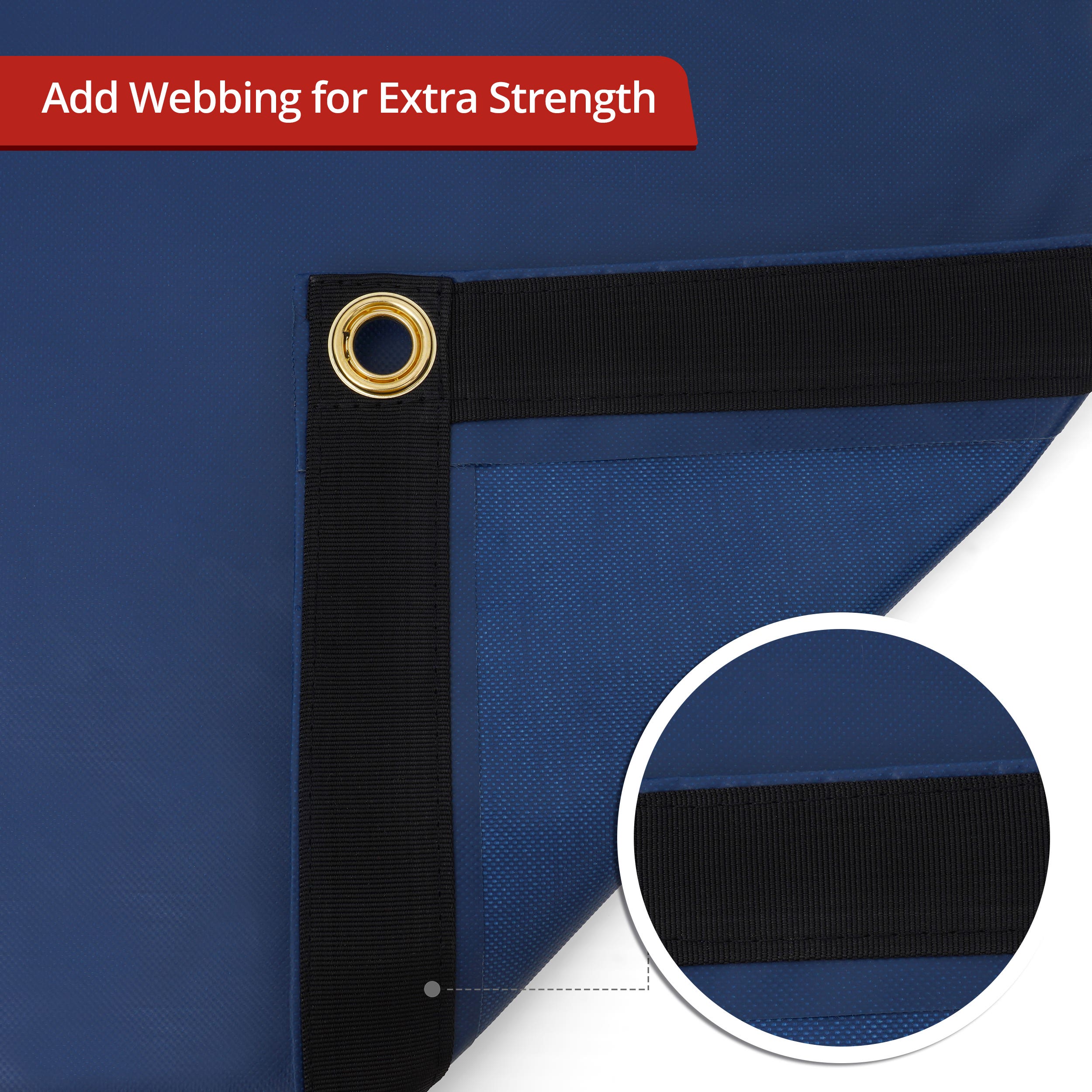 Buy Custom Blue Light Duty Vinyl Tarps | Tarps&All