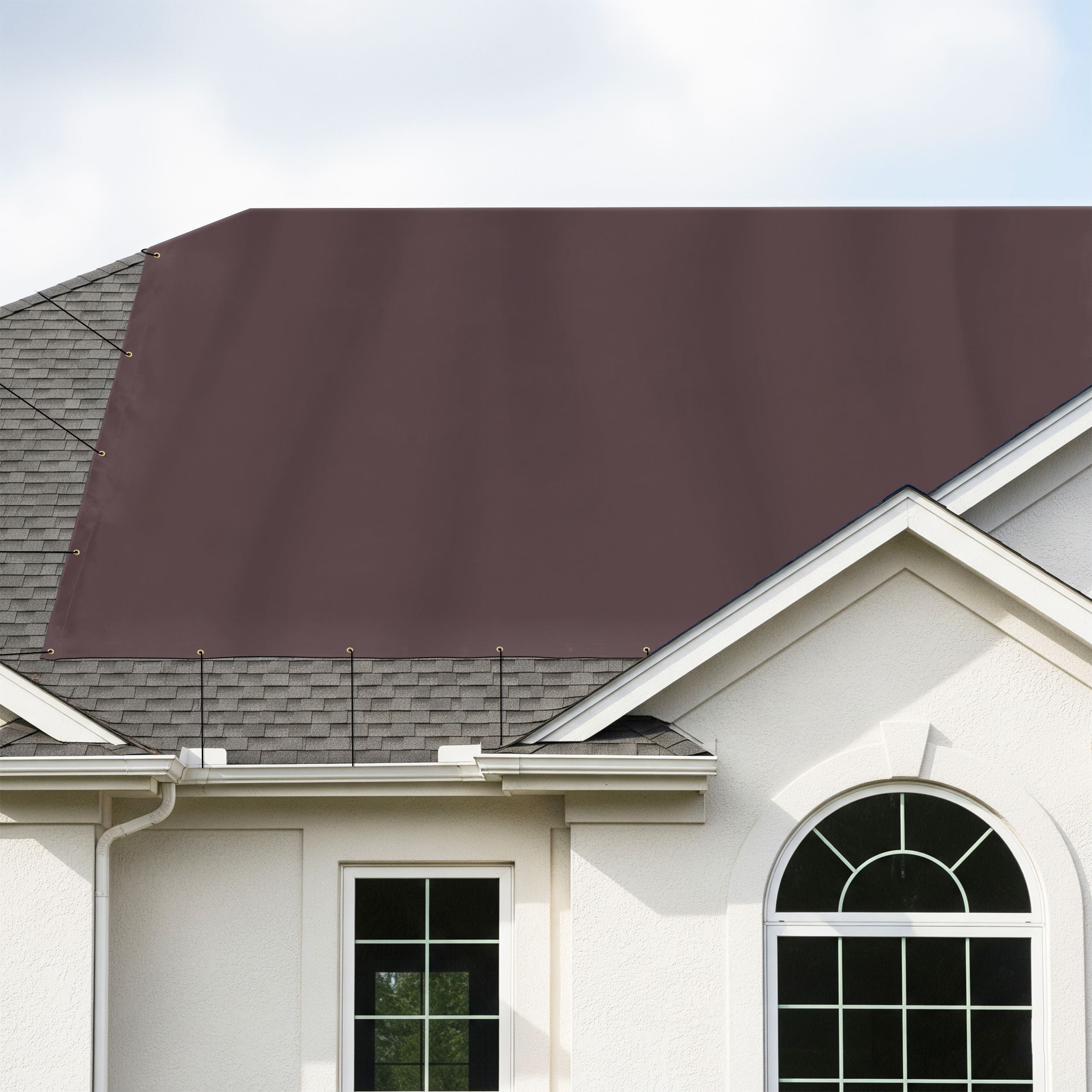 Buy Custom Brown Light Duty Vinyl Tarps | Tarps&All
