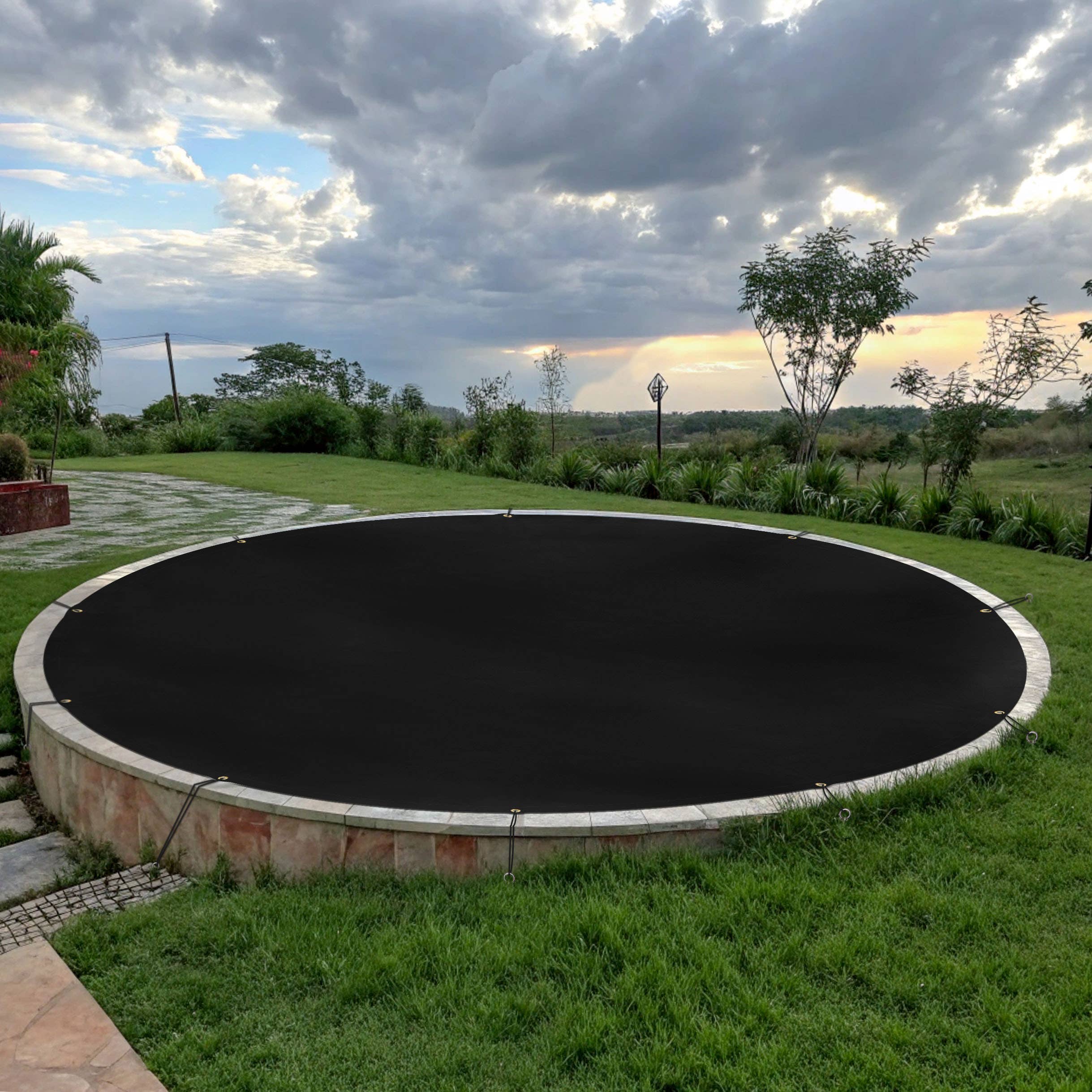 Buy Custom Super Heavy Duty Round Vinyl Tarps | Tarps&All