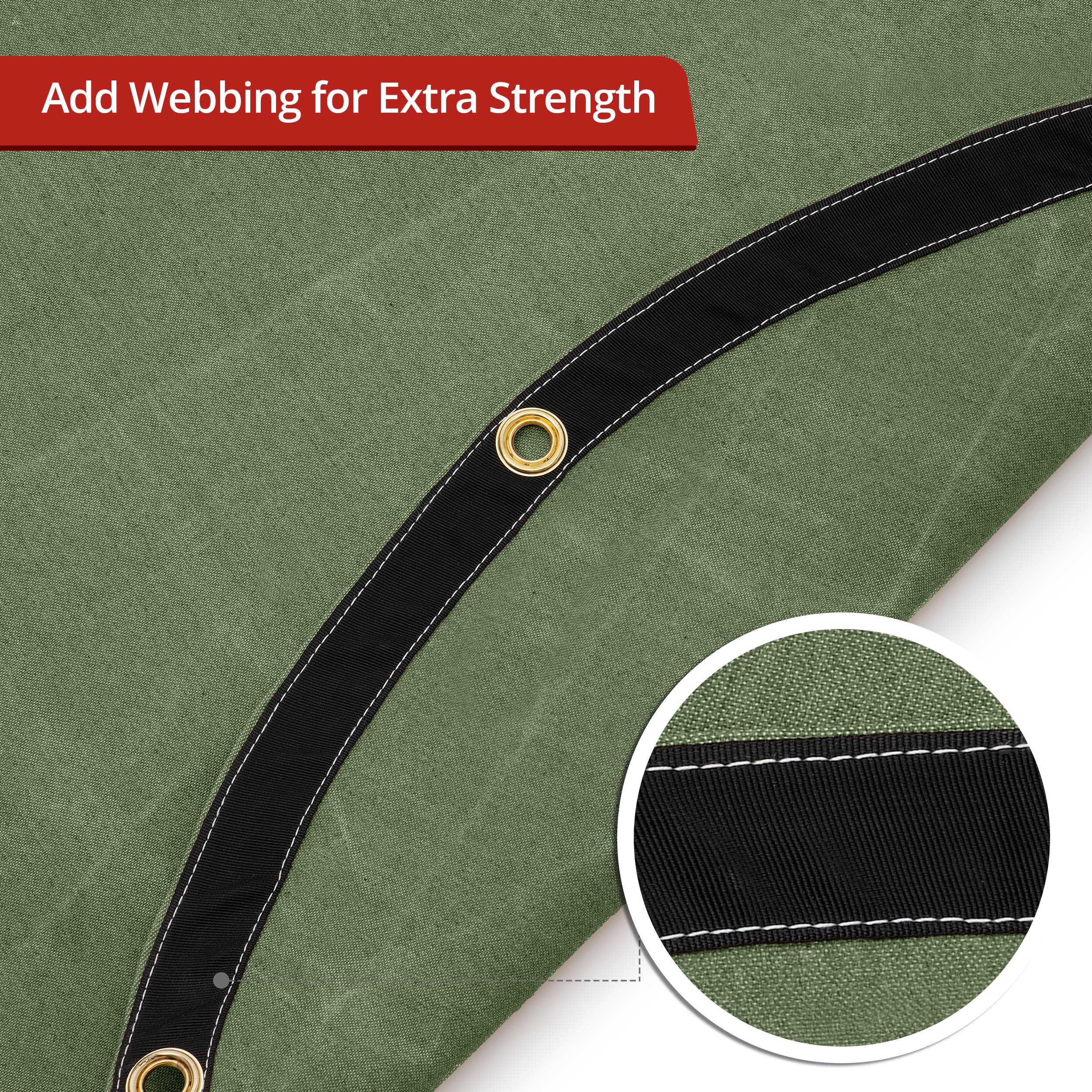 Buy Custom Water resistant Round Canvas Tarps | Tarps&All