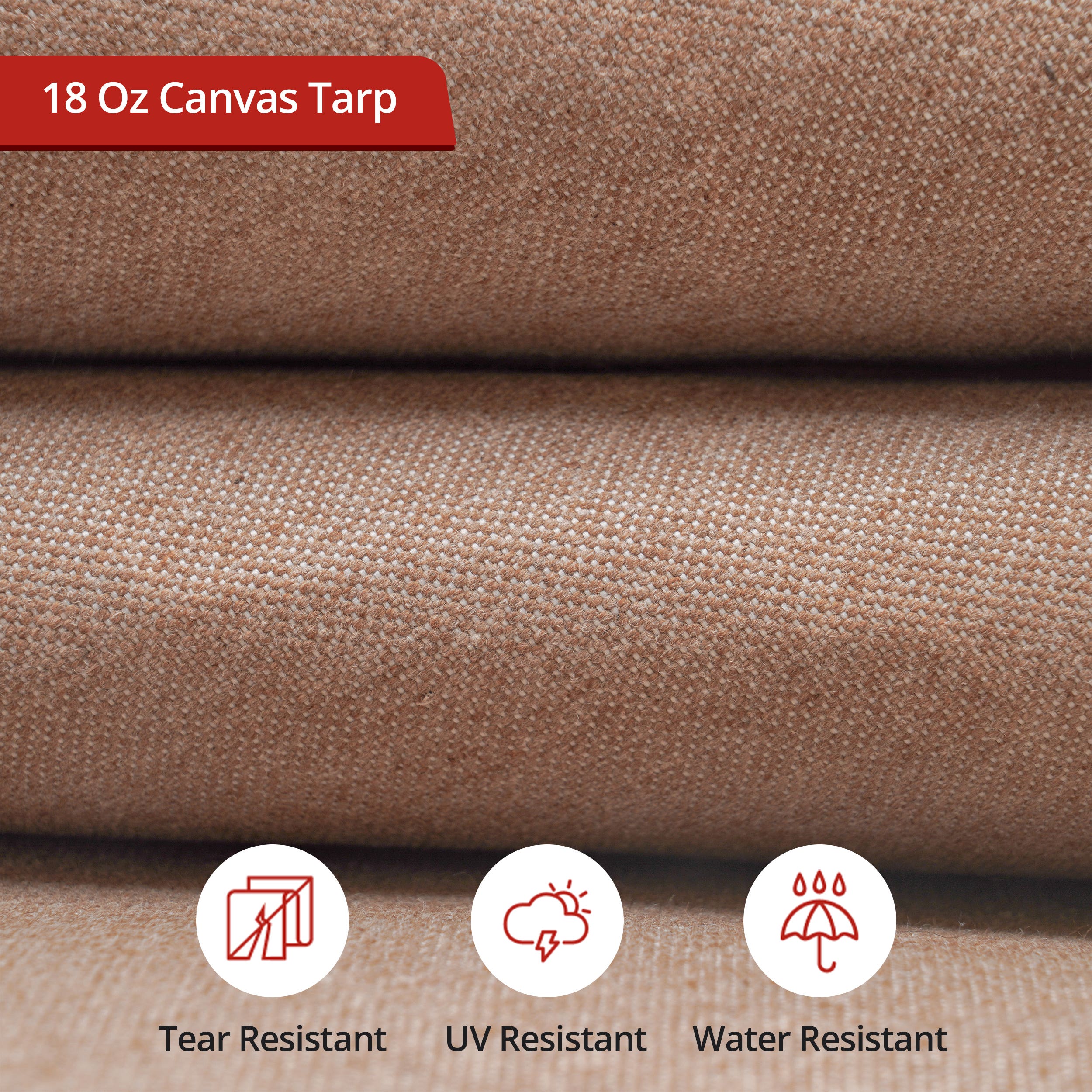 Buy water resistant Canvas Tarp Mustard Tan | Tarps&All