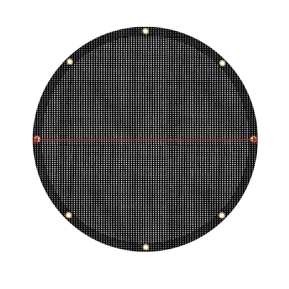 Buy 50% Shade Custom Round Mesh Tarps | Tarps&All