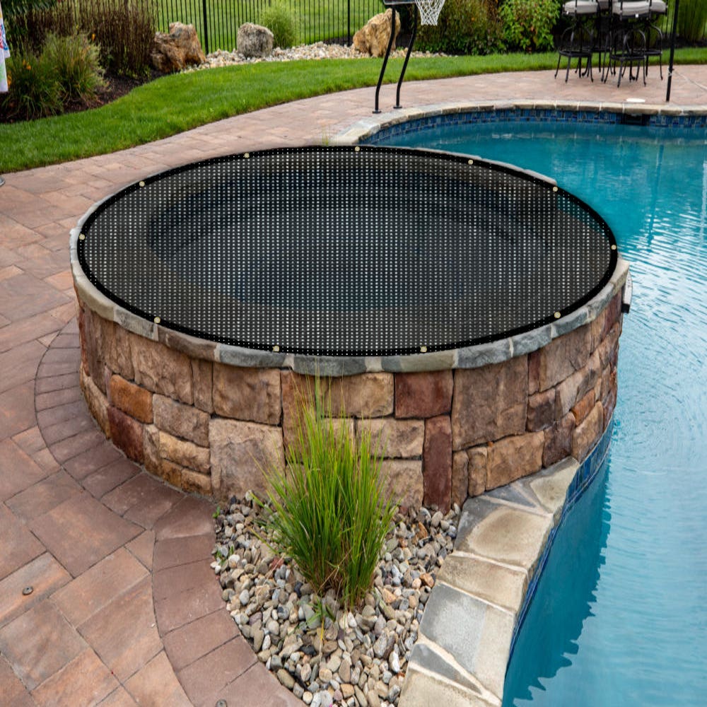 Buy 50% Shade Custom Round Mesh Tarps | Tarps&All