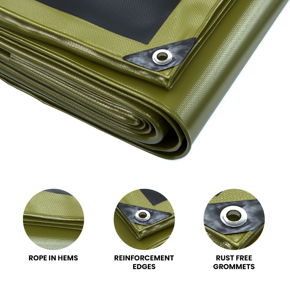 Super Heavy Duty Poly Tarps, Size: 6' x 8'