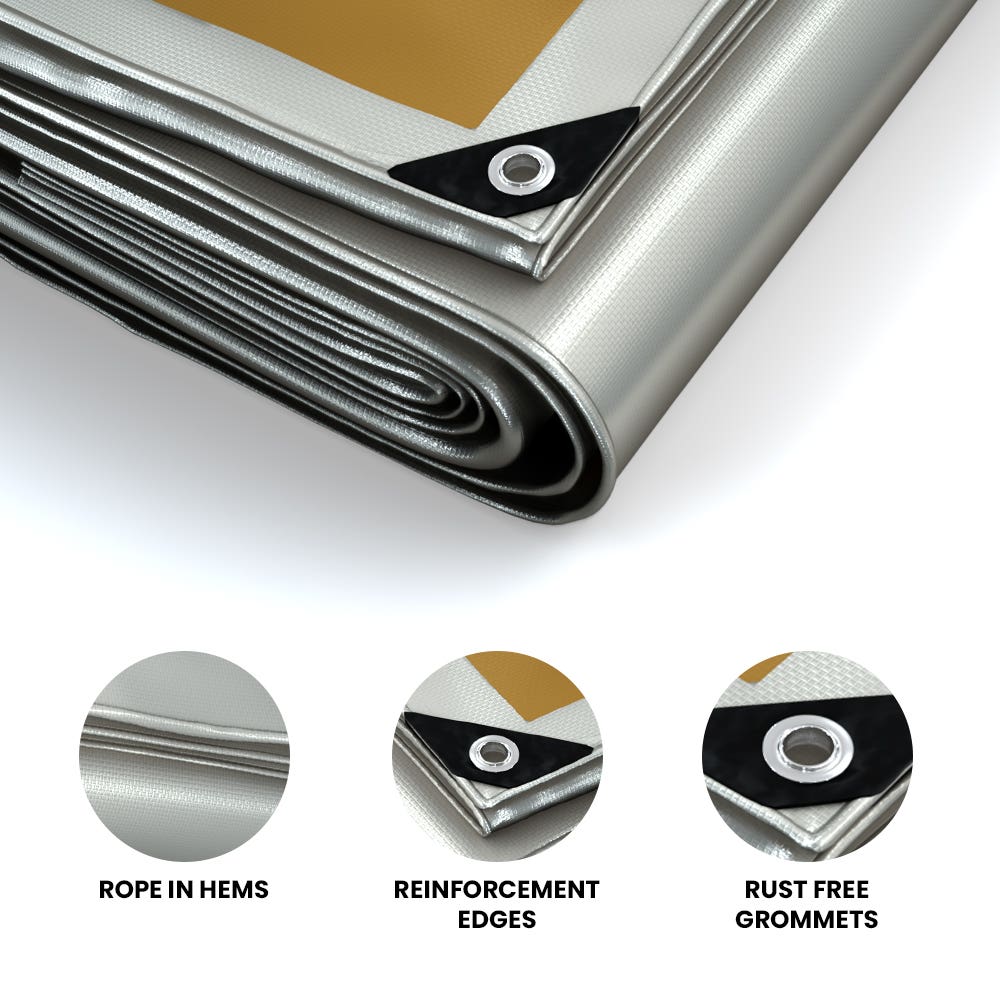 Medium Duty Poly Tarps, Size: 10' x 12'