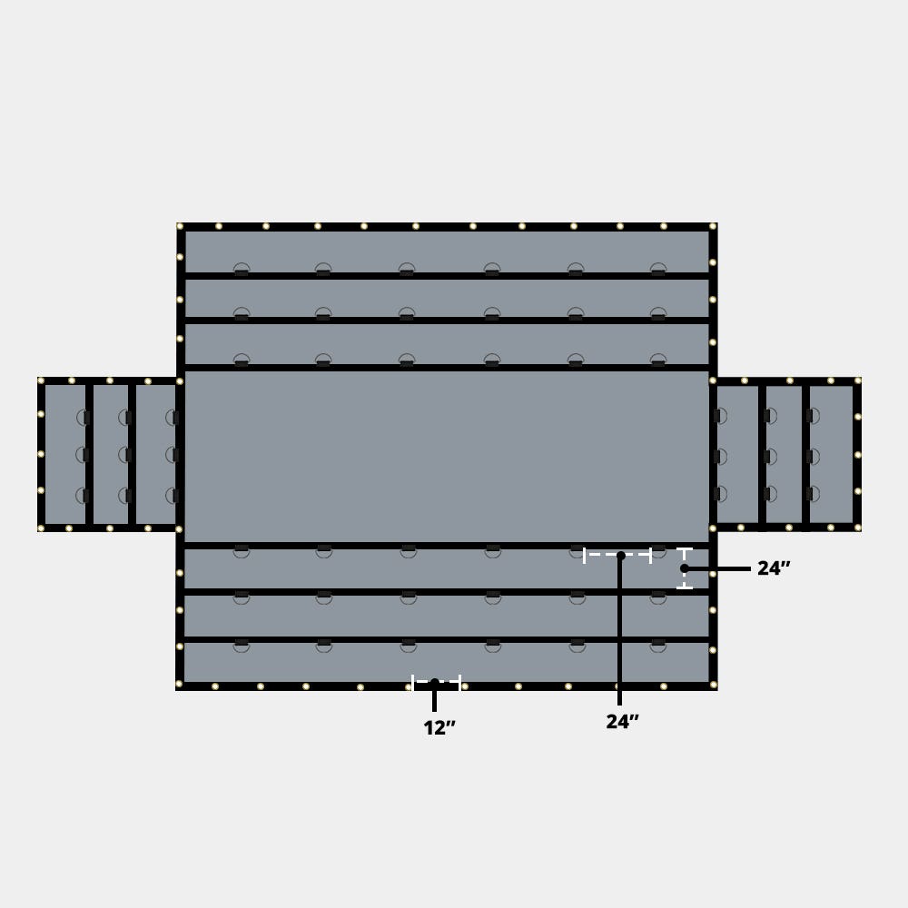 Buy Heavy Duty Double Flap Lumber Tarp | Tarps&All