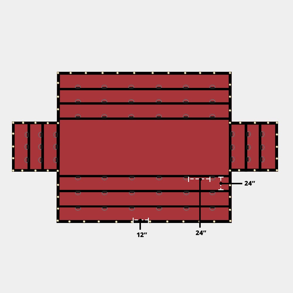 Buy Heavy Duty Double Flap Lumber Tarp | Tarps&All