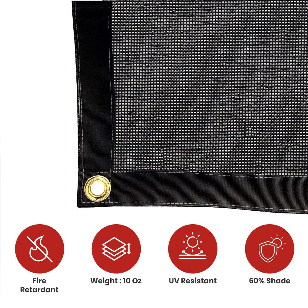 Buy 60% Shade Custom Heavy Duty Mesh Tarps | Tarps&All
