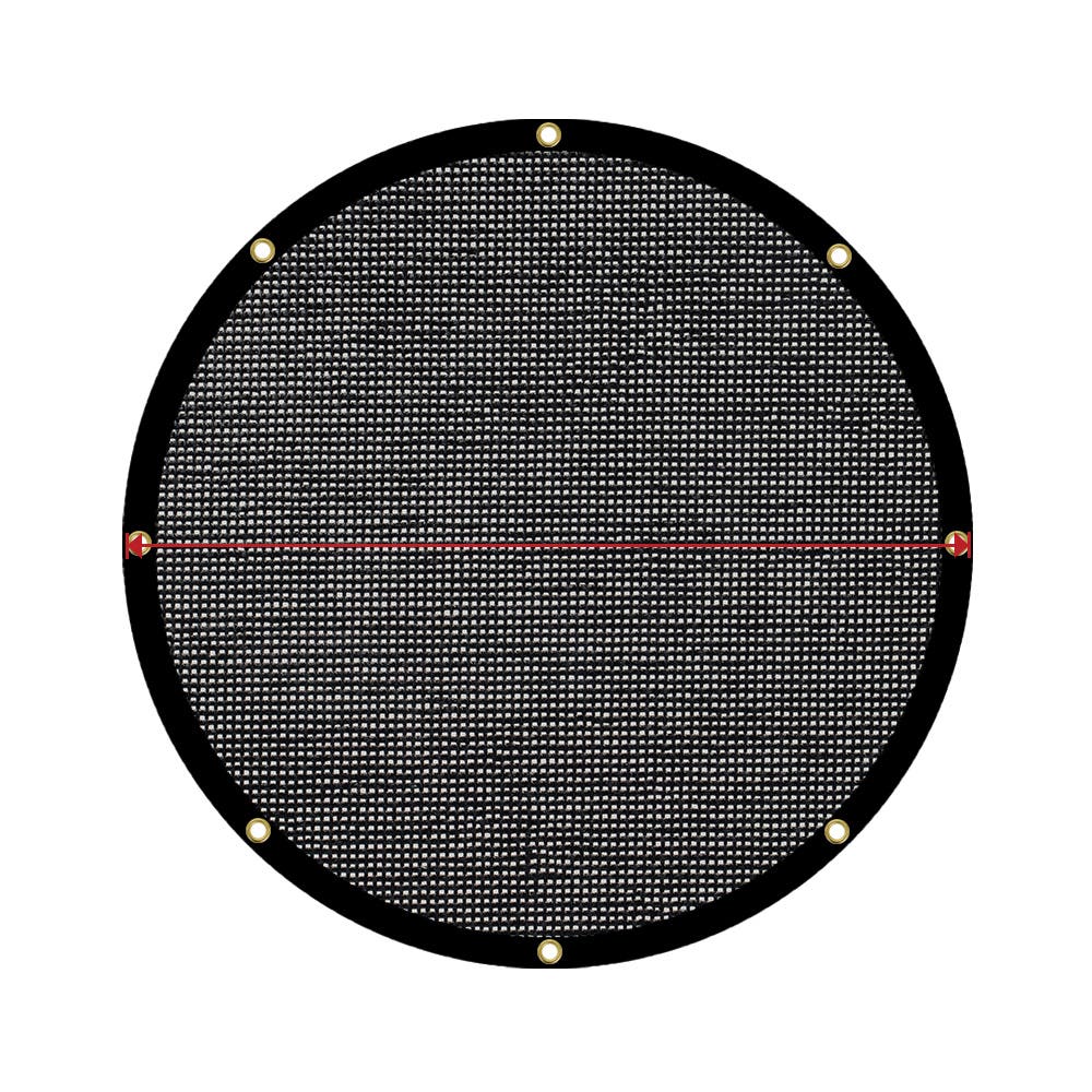 Custom Heavy Duty Round Mesh Tarp - 60% Shade