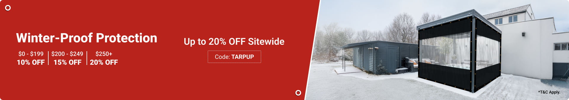 Winter-Proof Tarps – Up to 20% OFF Sitewide with Code TARPUP | | Tarps&All