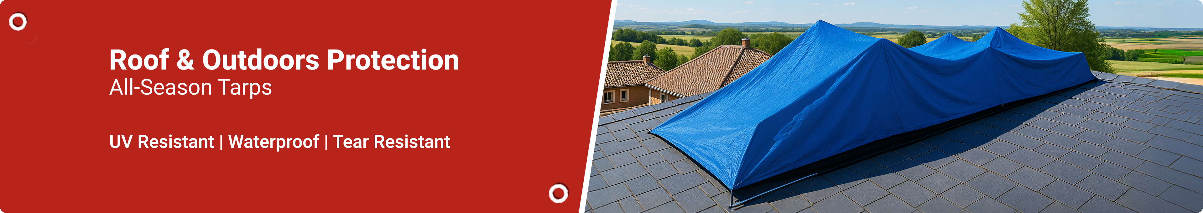 Tarps for Roof Protection & Outdoors | Tarps&All